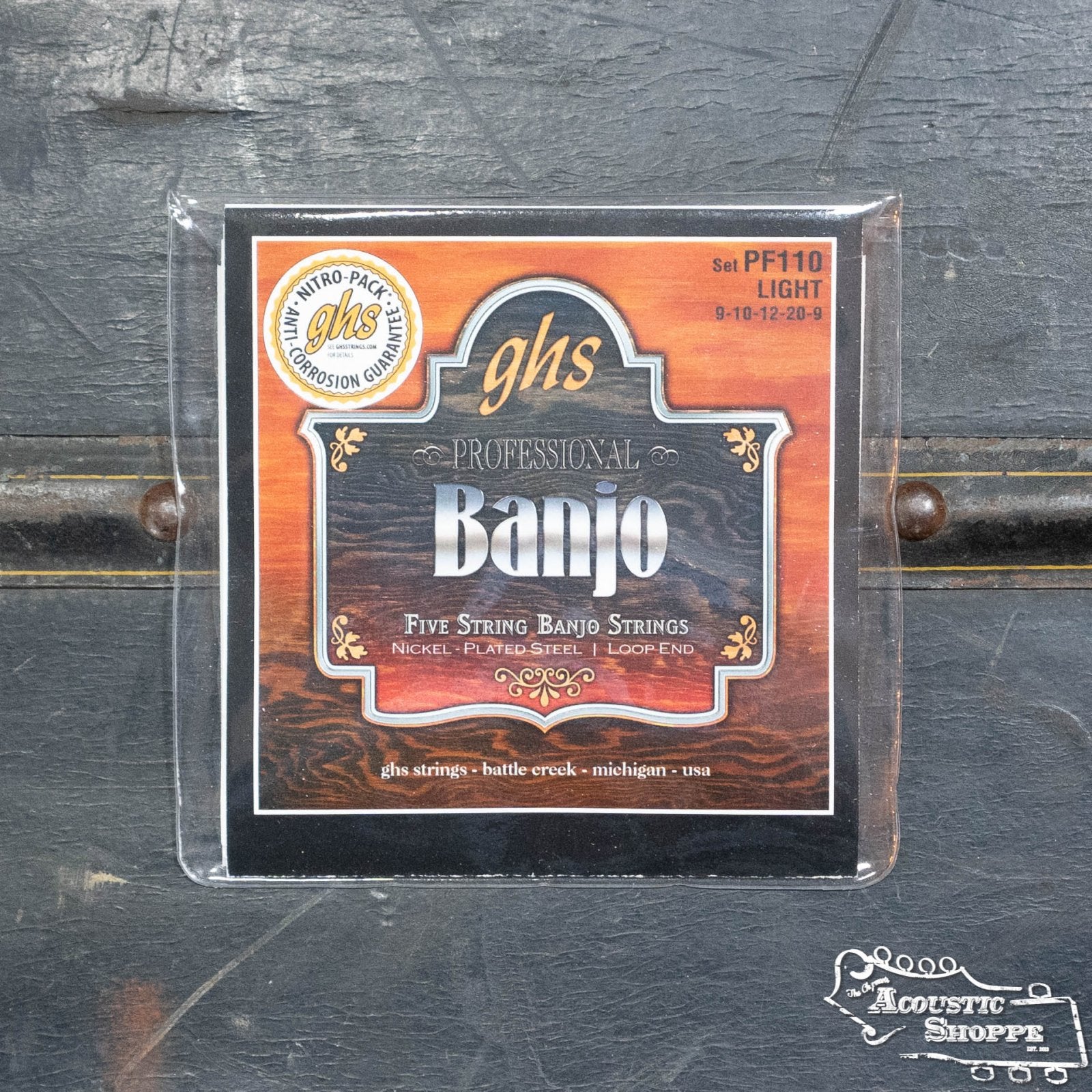 GHS PF110 Nickel Plate 5 String Banjo Strings - Light