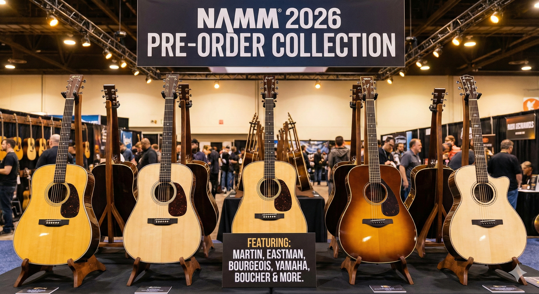 NAMM 2026 Acoustic Guitar Pre-Orders | New Martin, Eastman & Yamaha