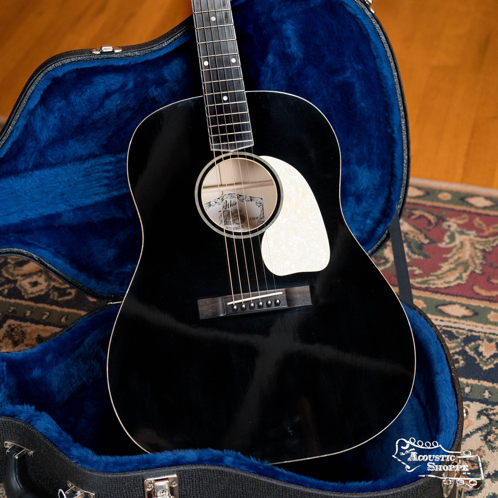 Atkin J43 Black Pearl Baked Sitka/Maple Slope Shoulder Dreadnought Aco