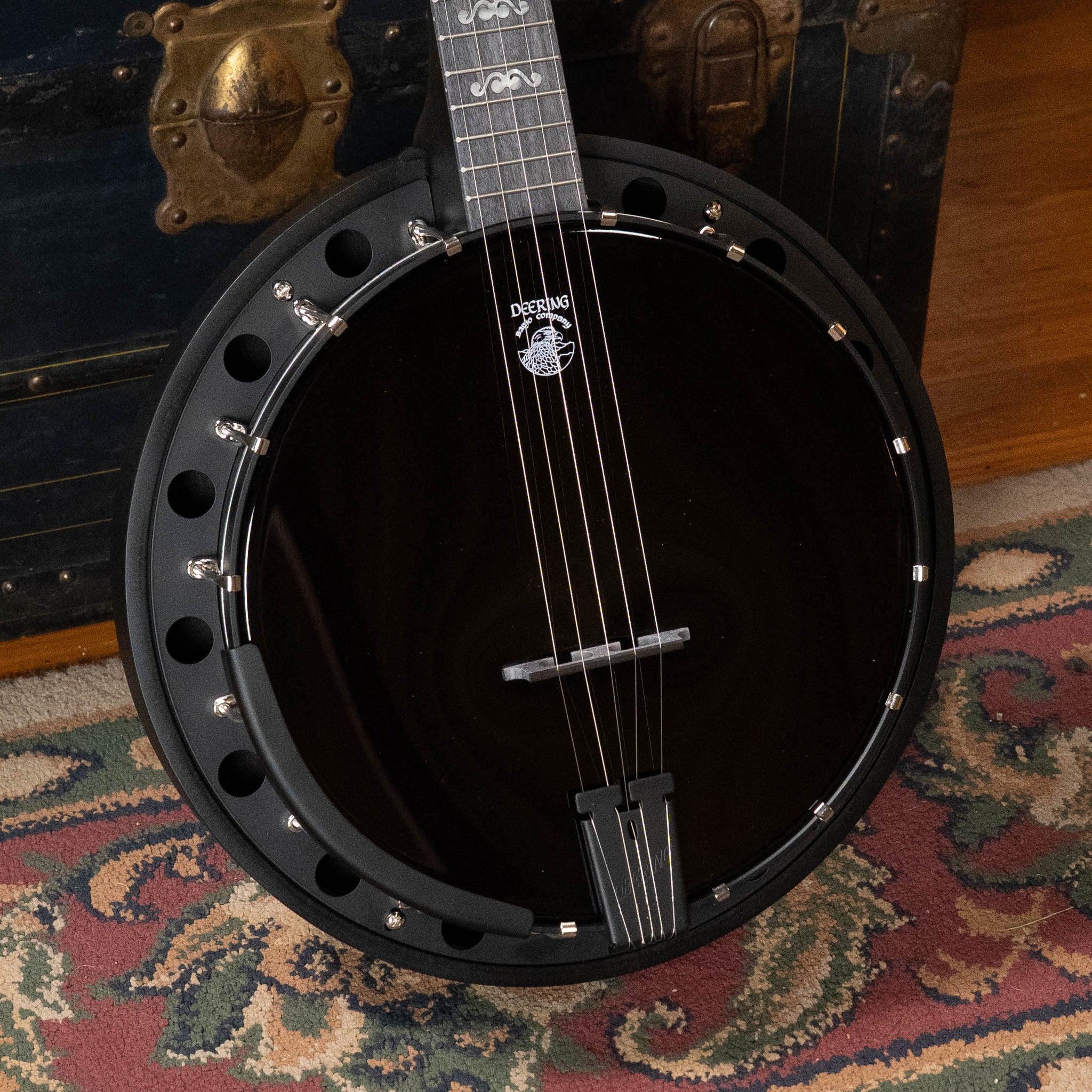 Deering Goodtime "BlackGrass" 5-String Banjo w/Resonator & Spikes Inst
