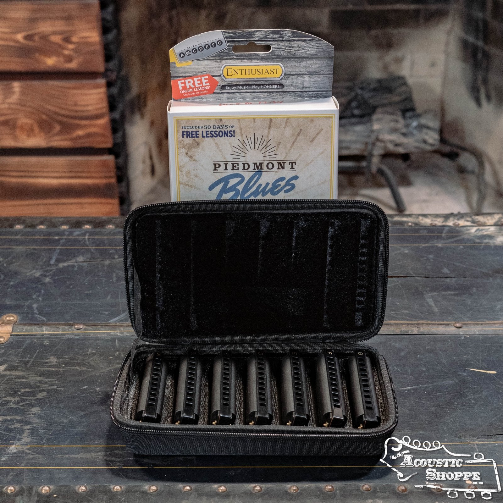 Hohner Piedmont Blues Harp Set of 7 (PBH7)