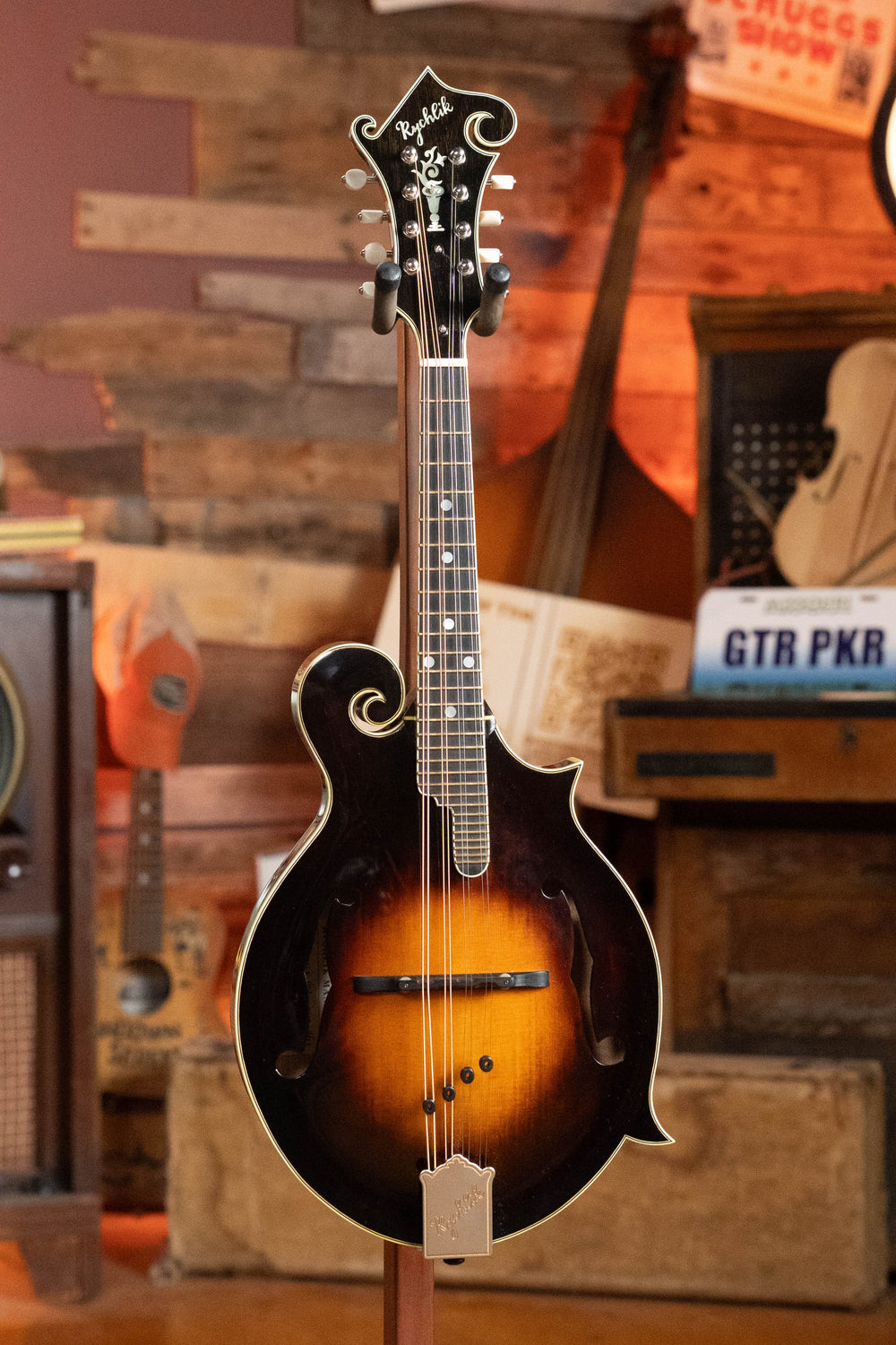 Rychlik Aged Adirondack/Sugar Maple Sunburst F-Style Mandolin #006
