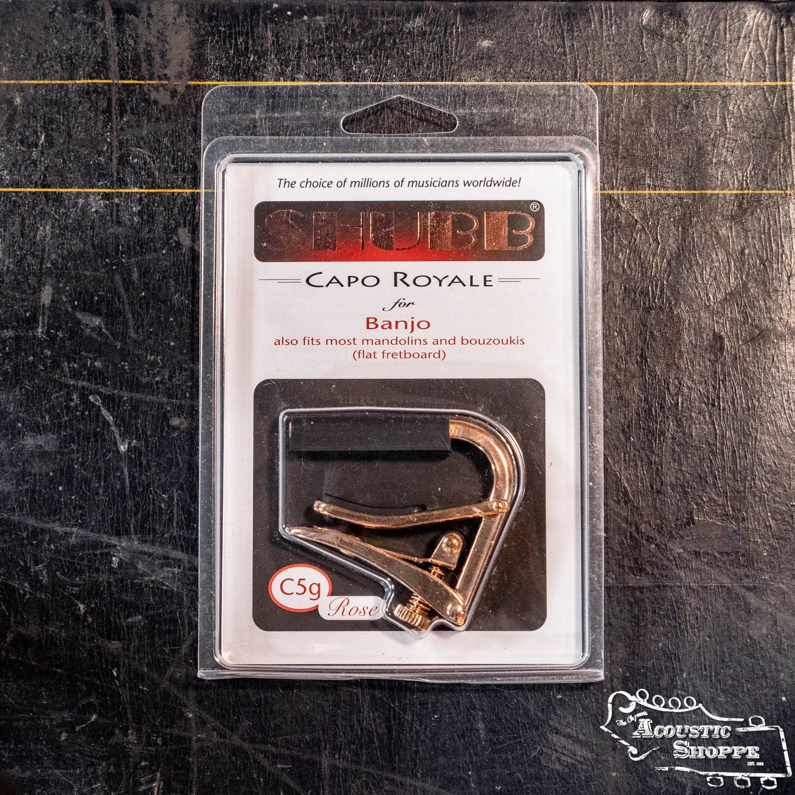 Shubb C5rg Royale Rose Gold Banjo Capo