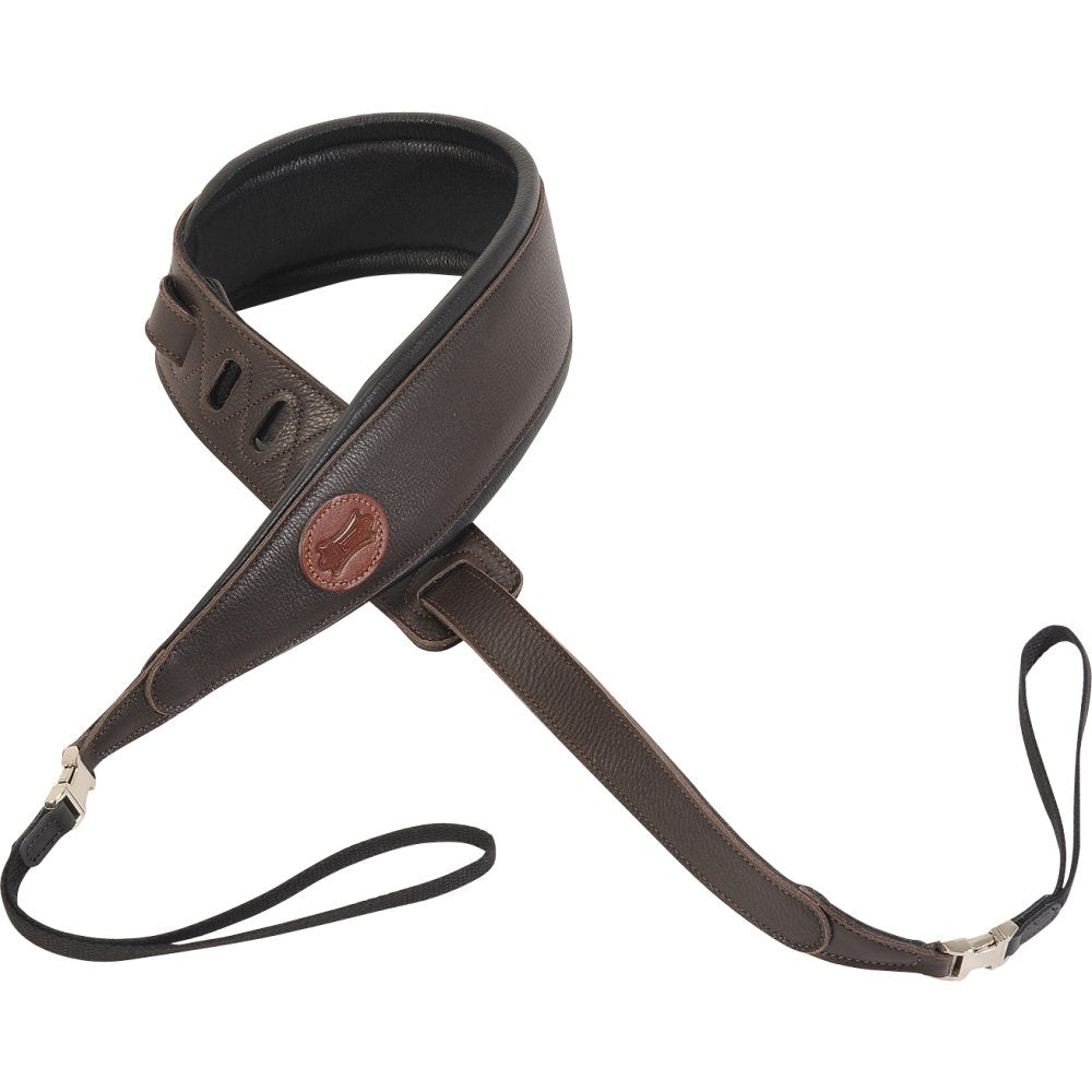 Levy's Garment Leather Banjo Strap - Dark Brown (MGB2Q-DBR)